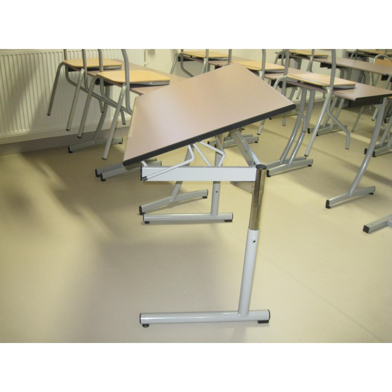 Table Inclinable - Ecolier, 1 Place - 70x50cm, Stratifié, Taille 4 à 7