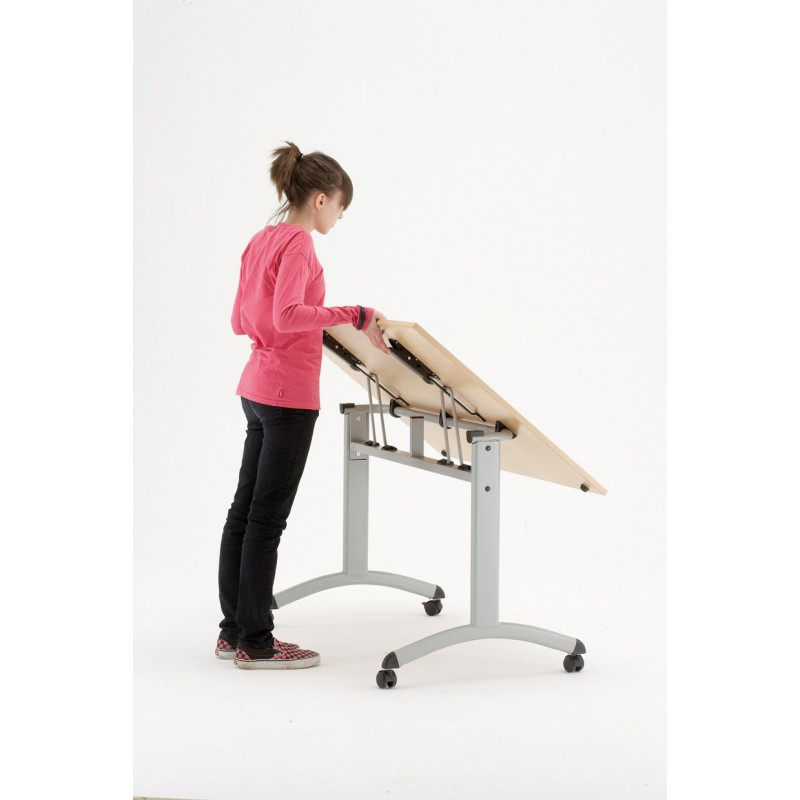 Table Rabattable à Roulettes rectangulaire L.1600 x P.700mm - Plateau ...